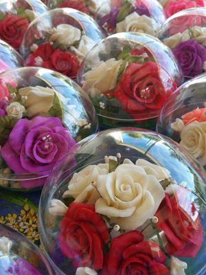 Fleur en savon - FLEURS DE SAVON